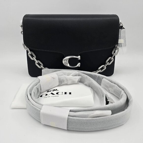 Coach | Bags | Coach Chain Tabby Shoulder Bag 3 Black New | Poshmark